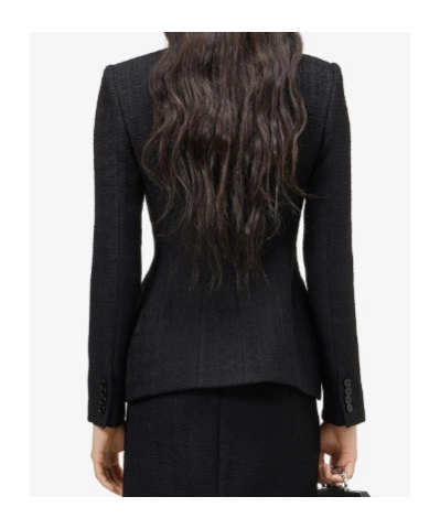 Alexander McQueen Light Tweed Single-breasted Jacket