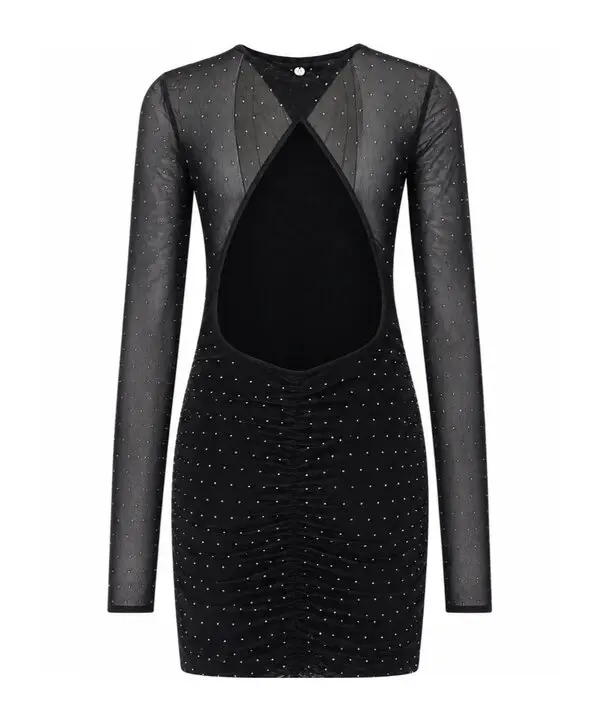 Liu Jo Sheer Cut-out Mini Dress