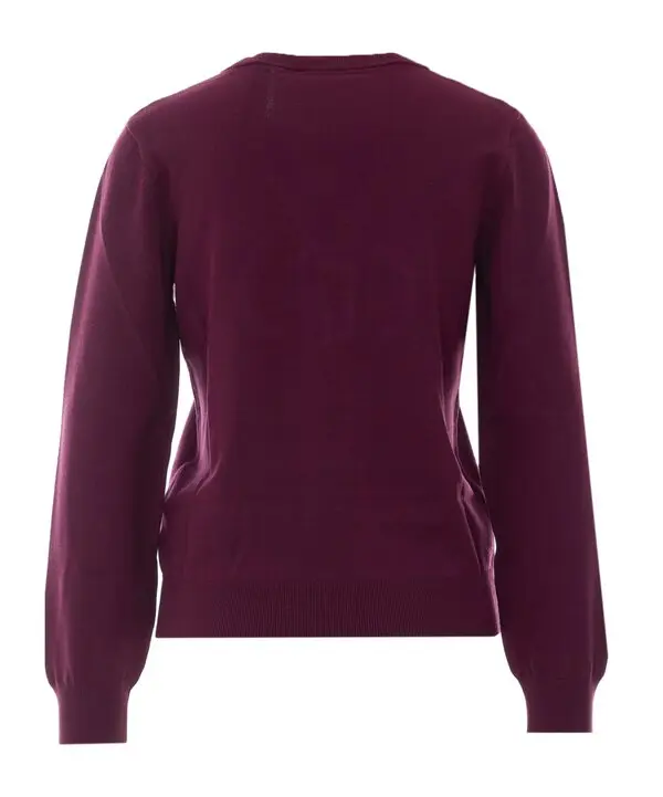 Liu Jo Crystal-logo Crew-neck Sweater