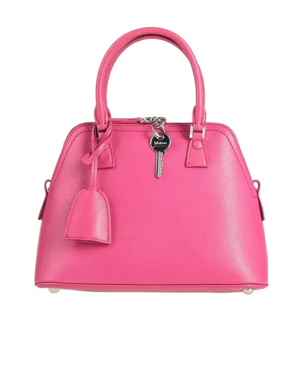 MAISON MARGIELA Medium Plain Leather Bowling Bag