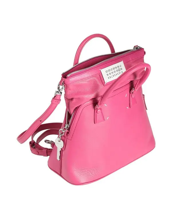MAISON MARGIELA Medium Plain Leather Bowling Bag