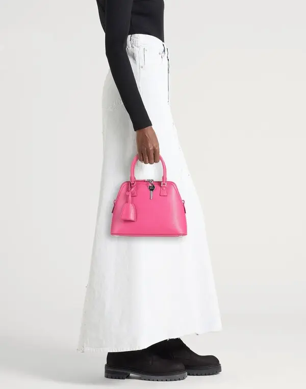 MAISON MARGIELA Medium Plain Leather Bowling Bag
