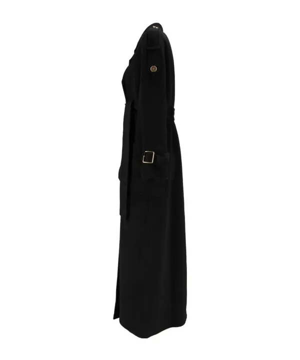 Elisabetta Franchi Long-sleeved Belted Coat
