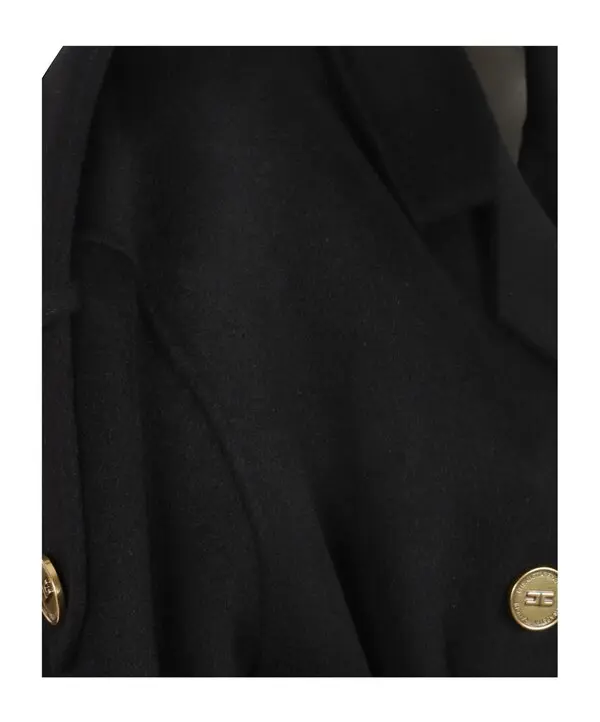 Elisabetta Franchi Long-sleeved Belted Coat