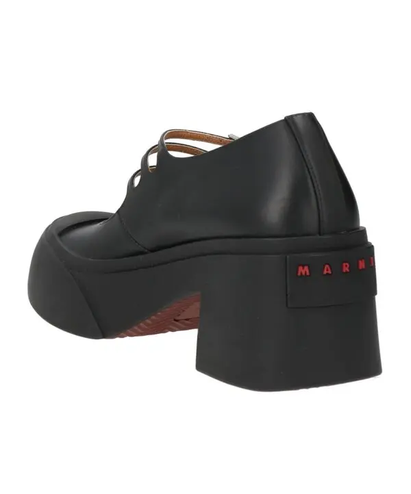 Marni Simple Leather Mary Jane Shoes