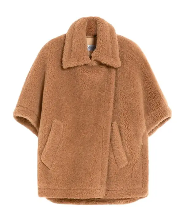 Max Mara Teddy Fabric Cape