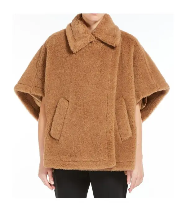 Max Mara Teddy Fabric Cape