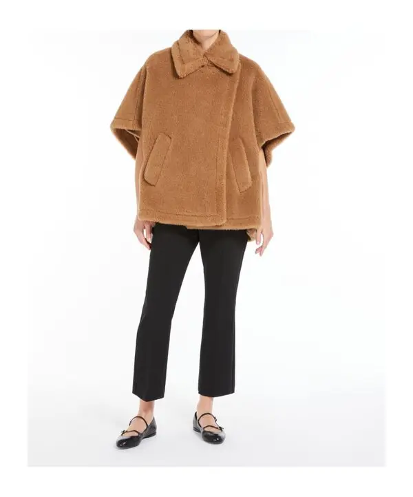 Max Mara Teddy Fabric Cape