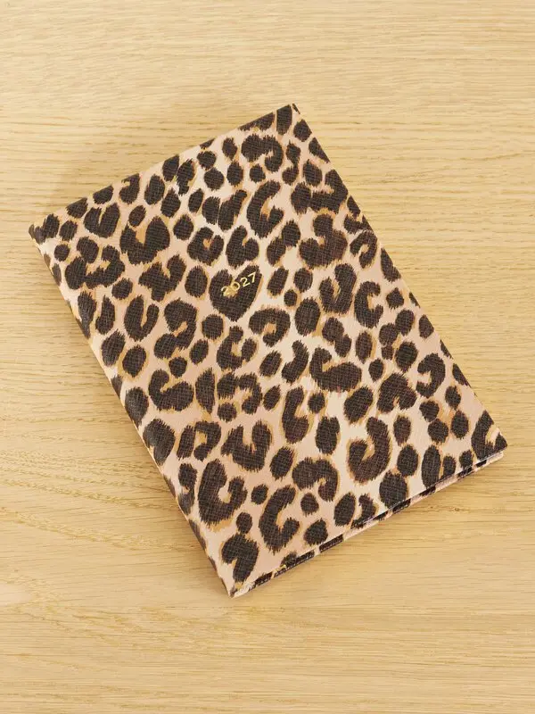 Smythson Panama 2027 Leopard-print Leather Diary - Leopard Print
