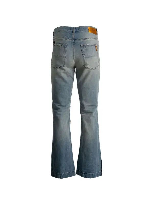 Amiri Distressed Straight Flare Jeans