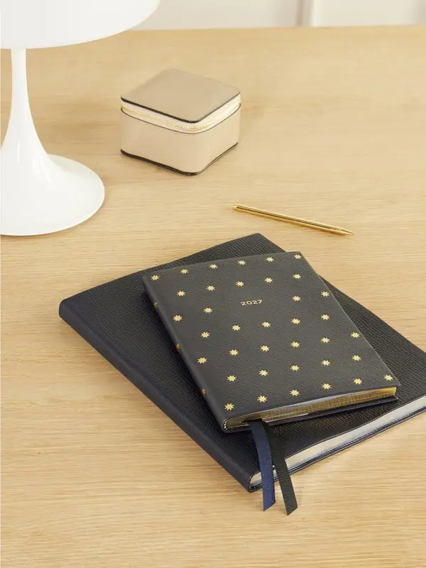Smythson Soho 2027 Panama Textured-leather Diary