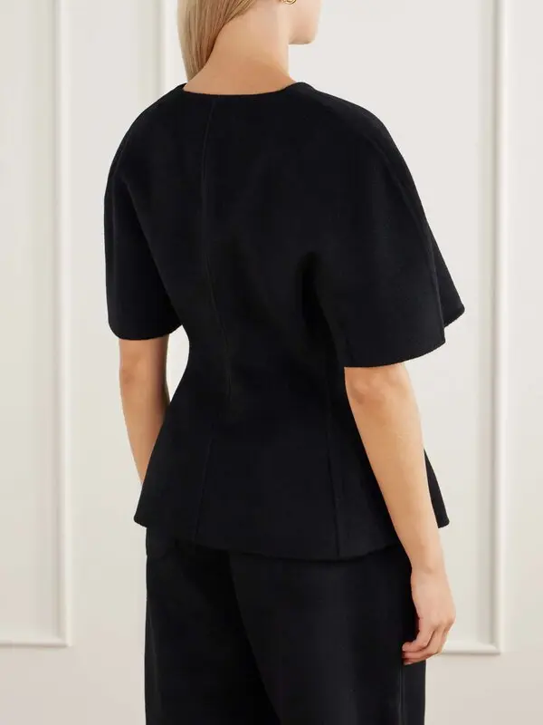 LISA YANG Wool And Cashmere-blend Blouse