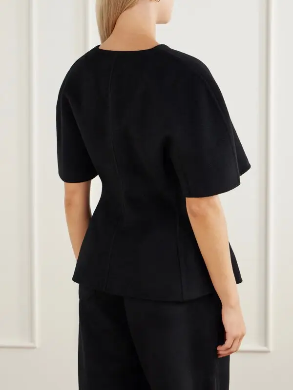 LISA YANG Wool And Cashmere-blend Blouse