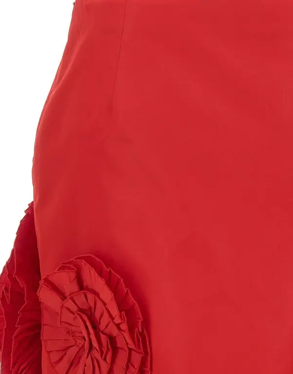 Blumarine Ruffled Rosette Mini Skirt