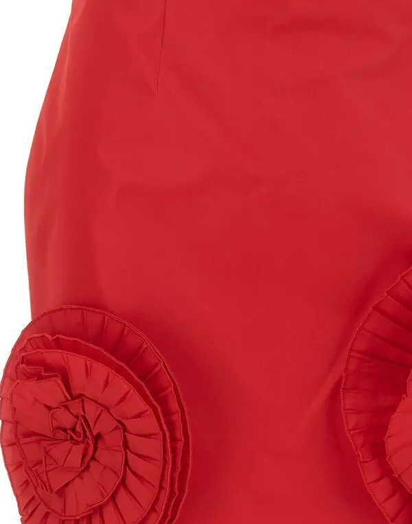 Blumarine Ruffled Rosette Mini Skirt