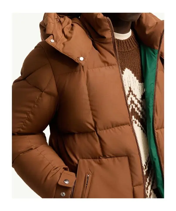 Moncler Dravenis Hooded Mid-length Down Jacket