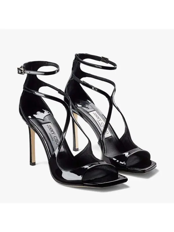 JIMMY CHOO Square-toe High-heeled Sandals