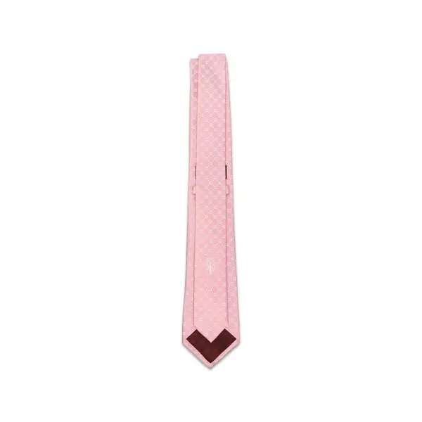 Gucci Interlocking G Silk Jacquard Tie - Light Pink