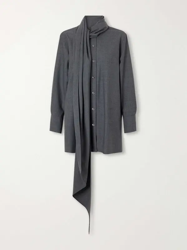 WILLY CHAVARRIA Cravat Wool Shirt
