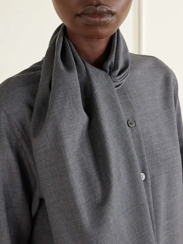 WILLY CHAVARRIA Cravat Wool Shirt