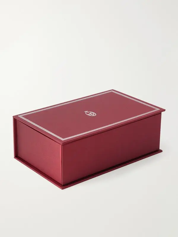 JACQUES MARIE MAGE Hunter Embossed Leather Travel Case