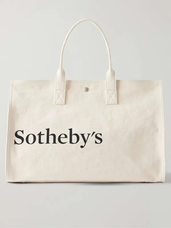 FRAME Sotheby's Printed Canvas Tote
