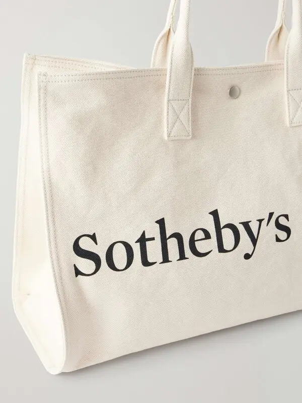 FRAME Sotheby's Printed Canvas Tote