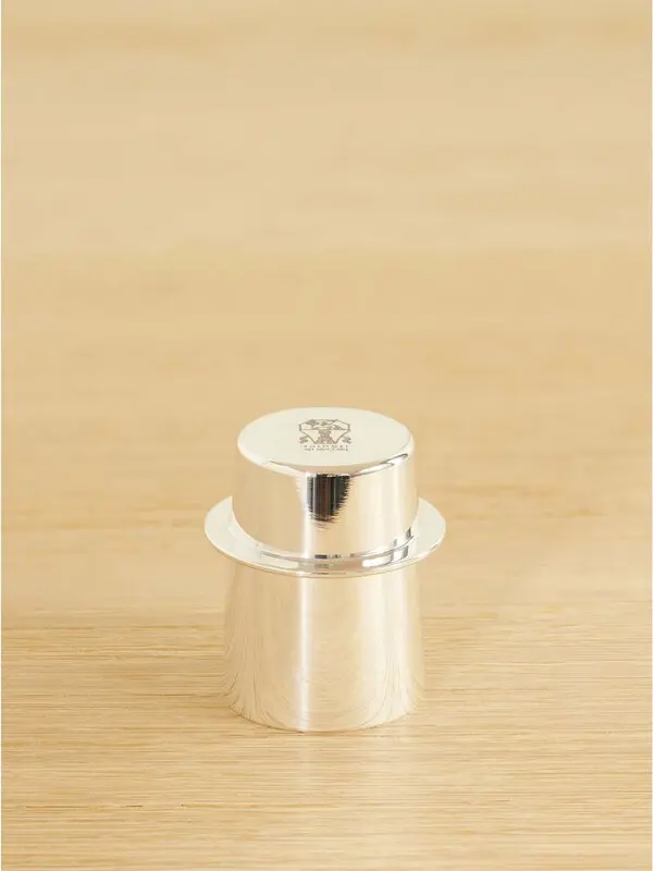 Brunello Cucinelli Plated Stainless Steel Champagne Stopper - Silver