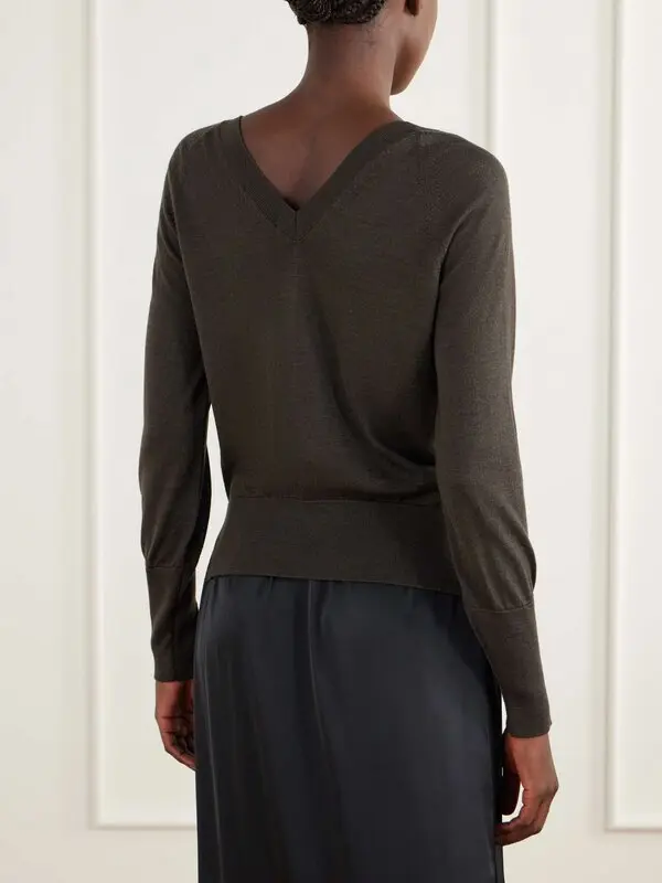 Simone Rocha Embellished Merino Wool And Silk-blend Sweater