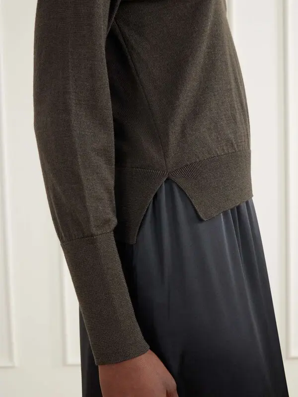 Simone Rocha Embellished Merino Wool And Silk-blend Sweater