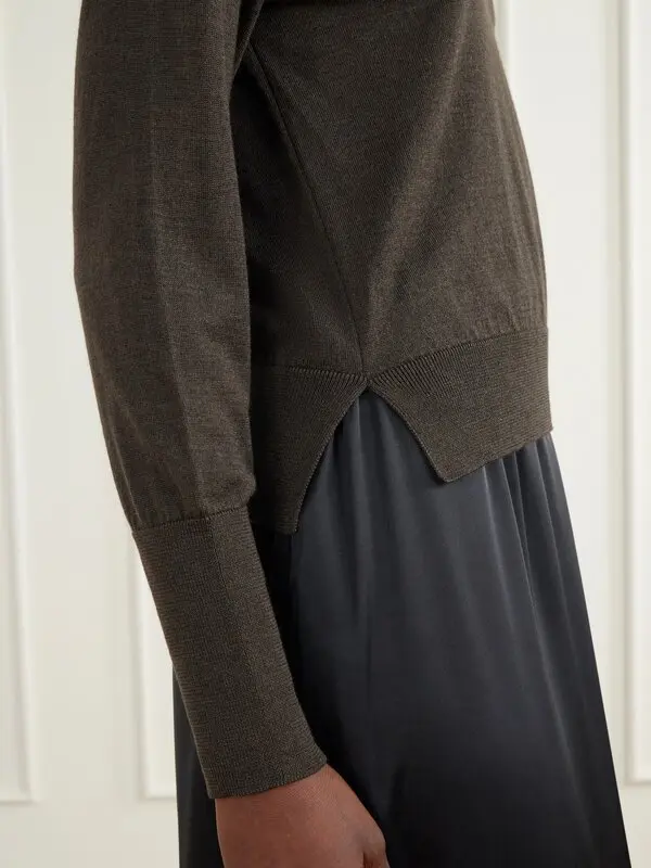 Simone Rocha Embellished Merino Wool And Silk-blend Sweater