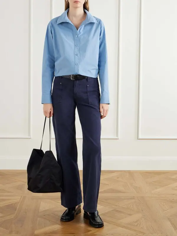 Still Here Madison Cotton-poplin Shirt