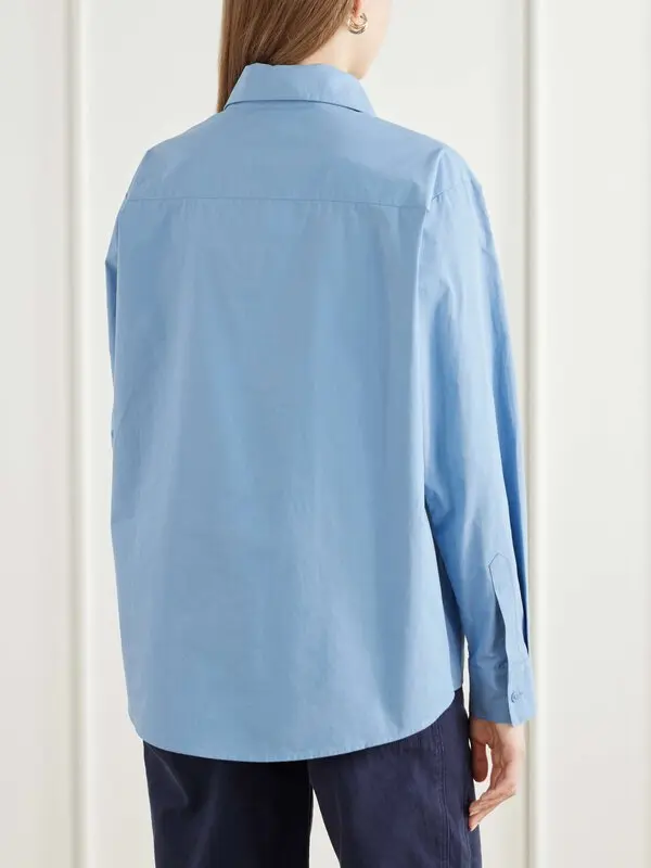 Still Here Madison Cotton-poplin Shirt