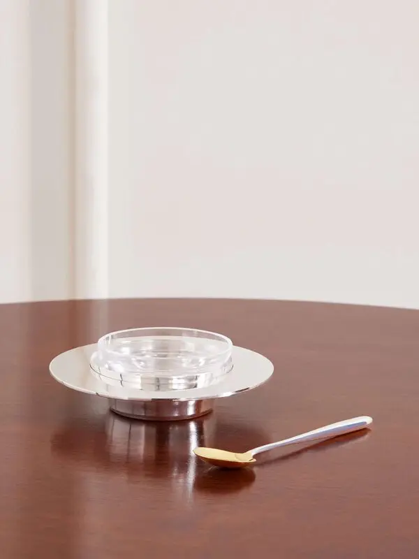 Brunello Cucinelli Plated Stainless Steel Caviar Set