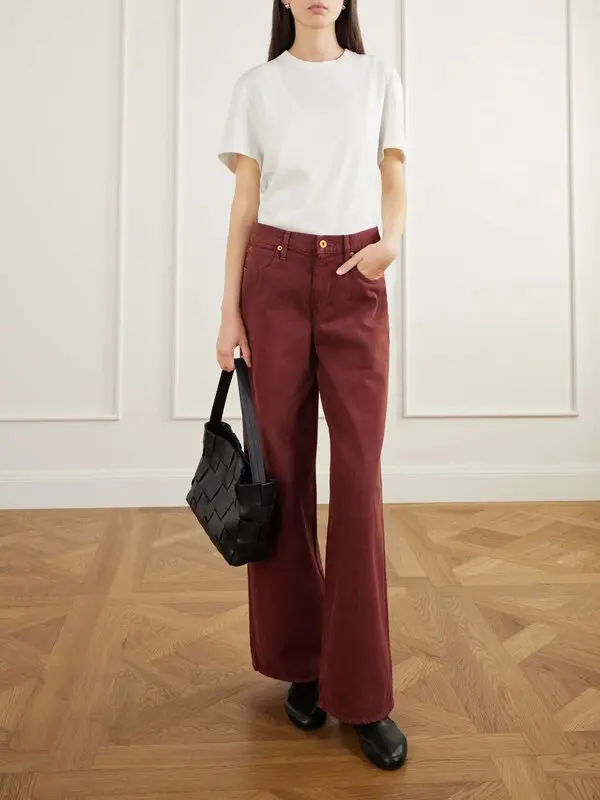 SLVRLAKE Lexi Low-rise Wide-leg Jeans