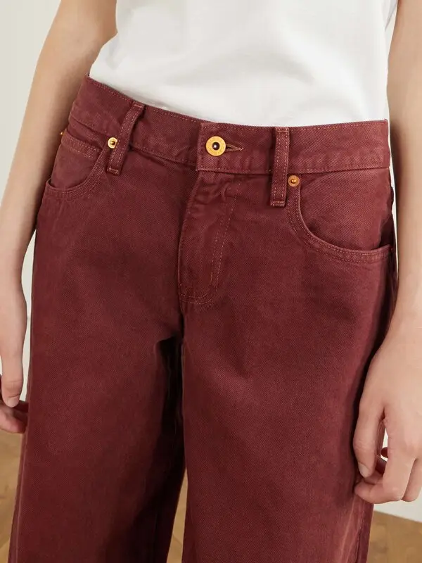 SLVRLAKE Lexi Low-rise Wide-leg Jeans