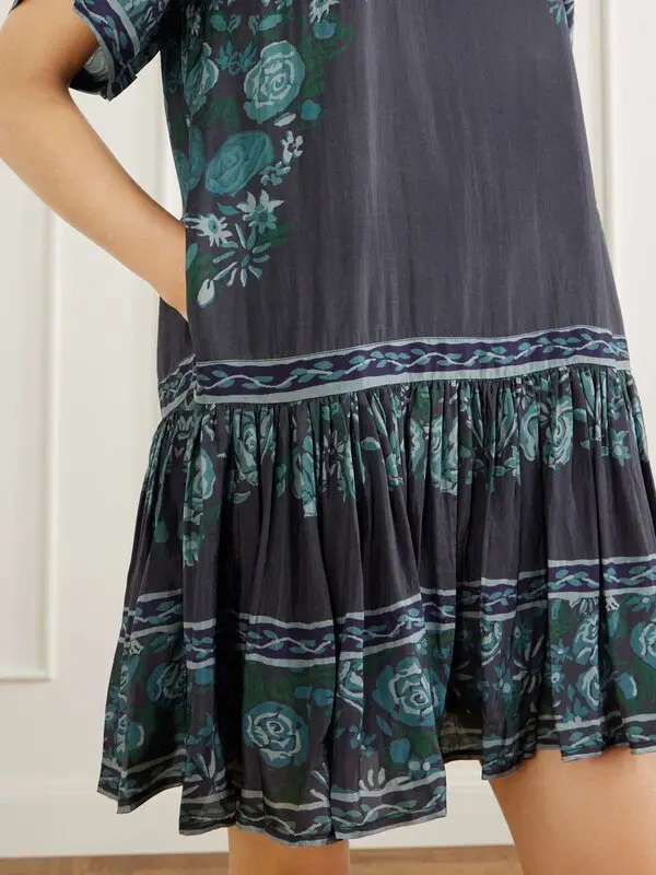 Sea Tulla Printed Crepe Mini Dress
