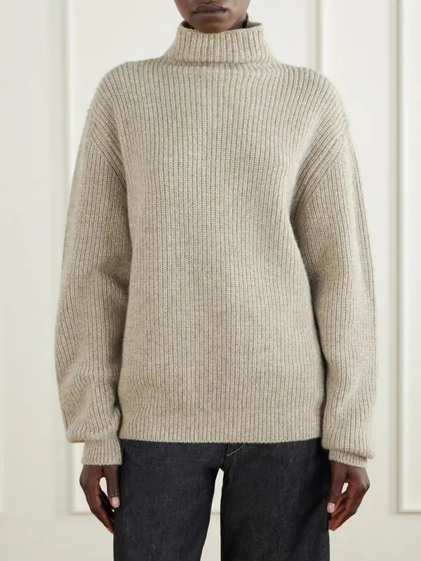 LEMAIRE Ribbed Alpaca And Yak-blend Sweater