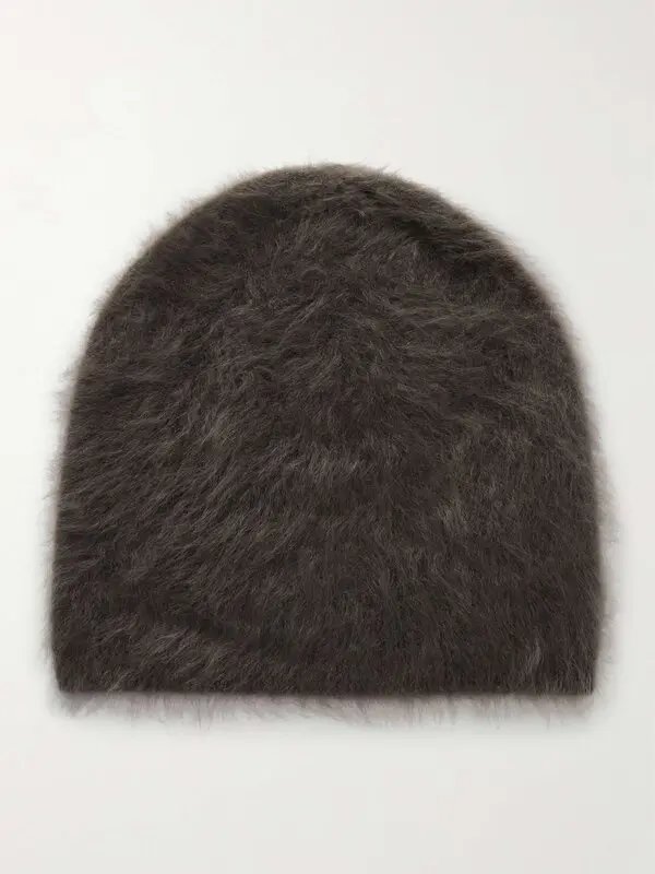 LISA YANG Brushed-cashmere Beanie