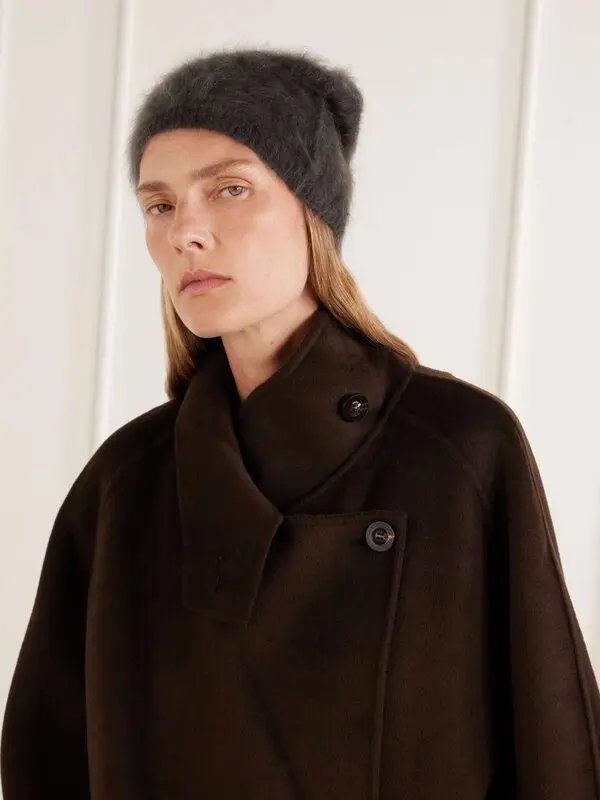 LISA YANG Brushed-cashmere Beanie