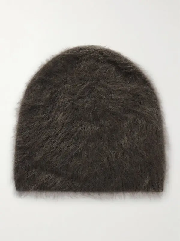 LISA YANG Brushed-cashmere Beanie
