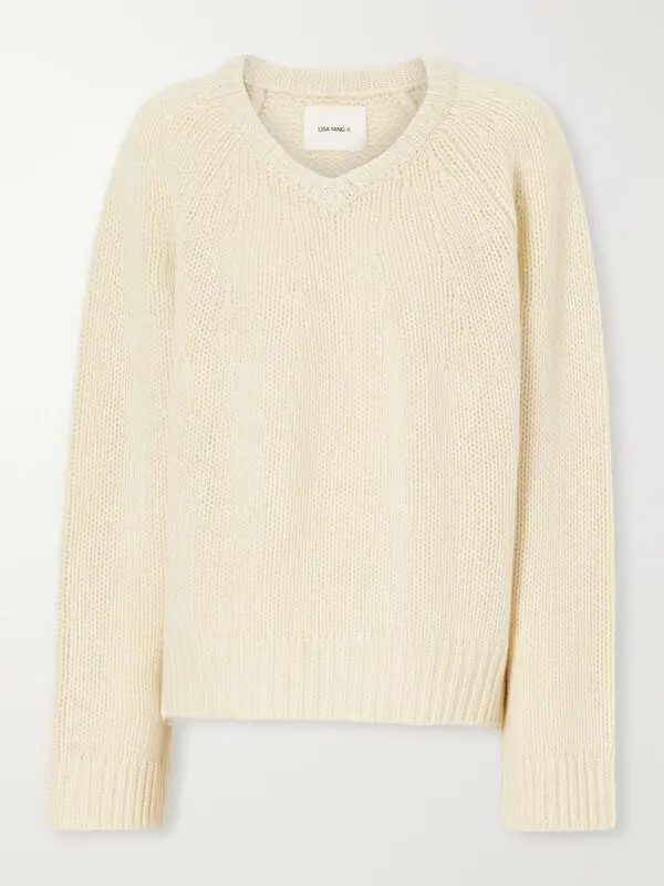 LISA YANG Aloia Cashmere Sweater - Yellow