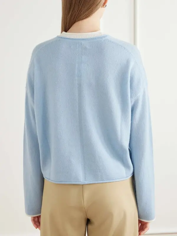 LA LIGNE Dominick Cashmere And Silk-blend Sweater