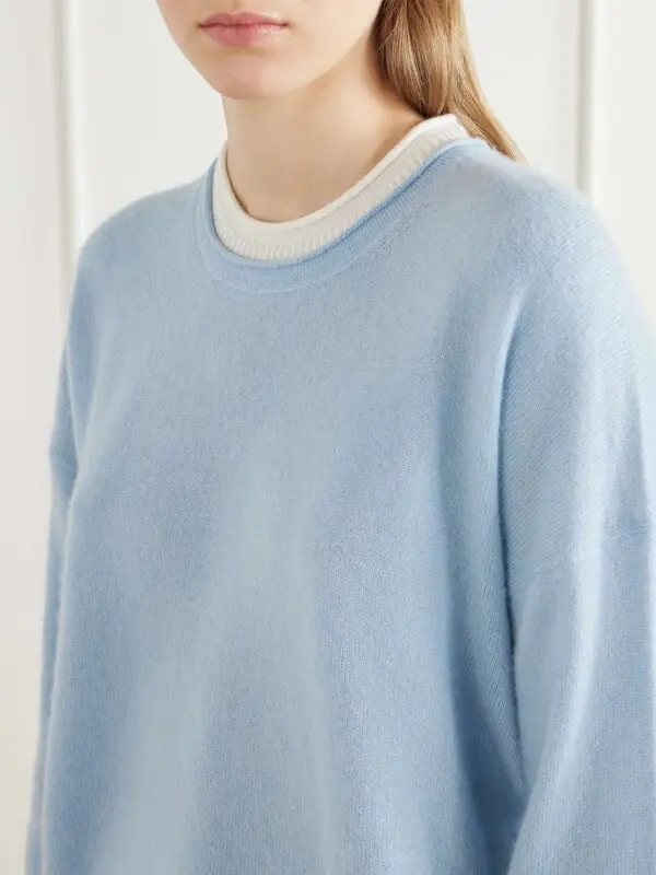 LA LIGNE Dominick Cashmere And Silk-blend Sweater