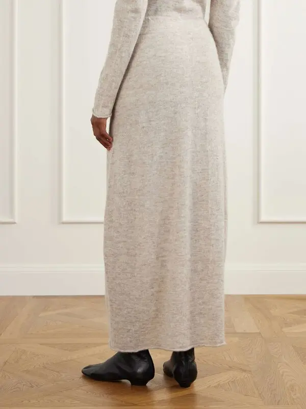 LAUREN MANOOGIAN Bottle Alpaca-blend Midi Skirt
