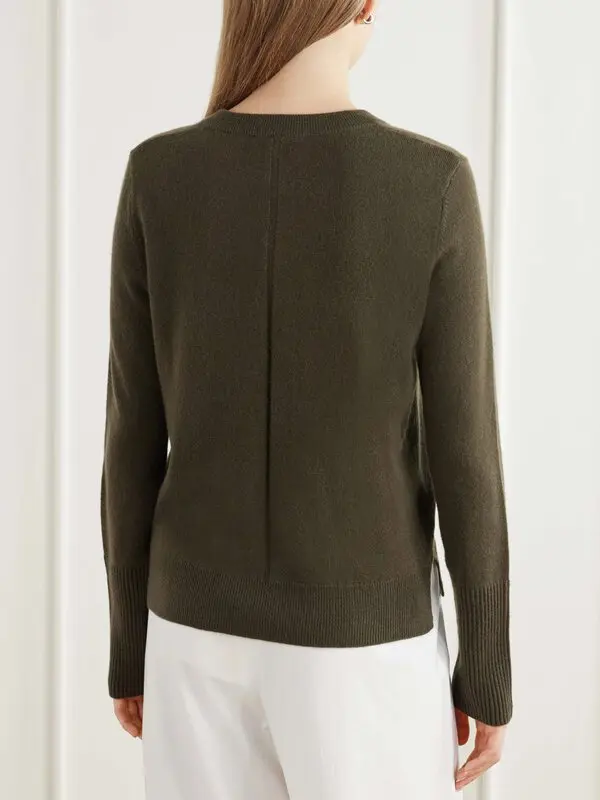 LA LIGNE Solid Lean Lines Cashmere Sweater
