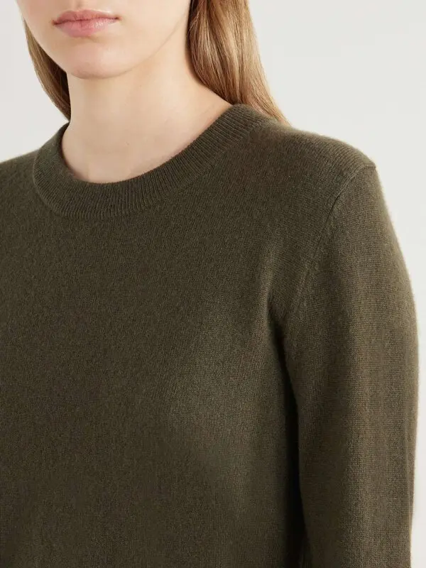 LA LIGNE Solid Lean Lines Cashmere Sweater