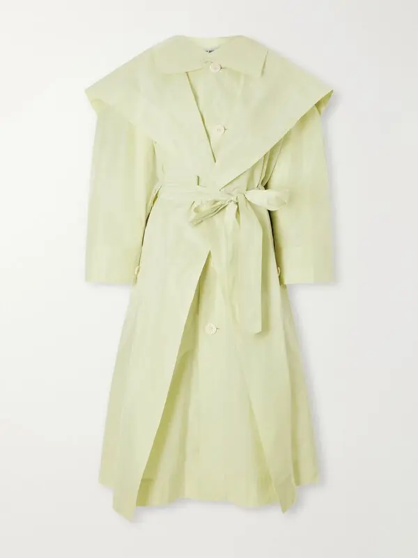 Issey Miyake Correlation Belted Shell Trench Coat