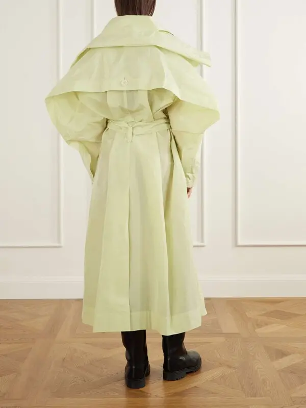 Issey Miyake Correlation Belted Shell Trench Coat