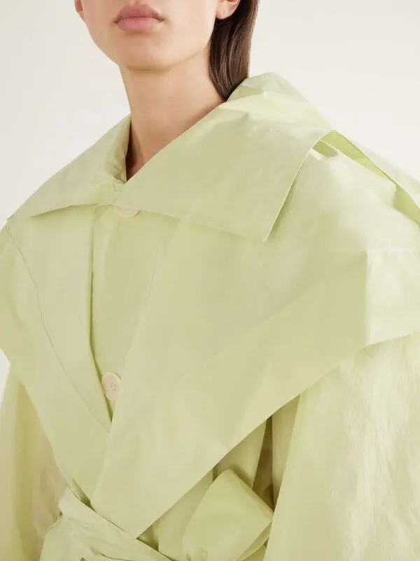 Issey Miyake Correlation Belted Shell Trench Coat